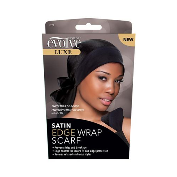 Firstline Evolve Satin Edge Wrap Scarf Black #1772-36